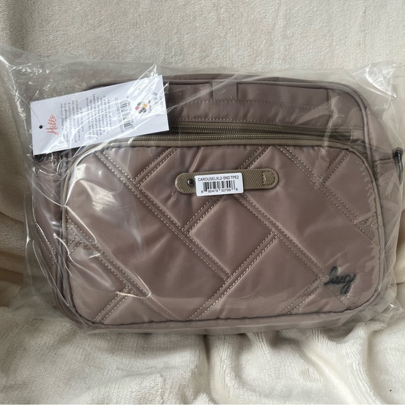 lug | Bags | Lug Carousel Xl 2 Crossbody Bag Sand Taupe | Poshmark